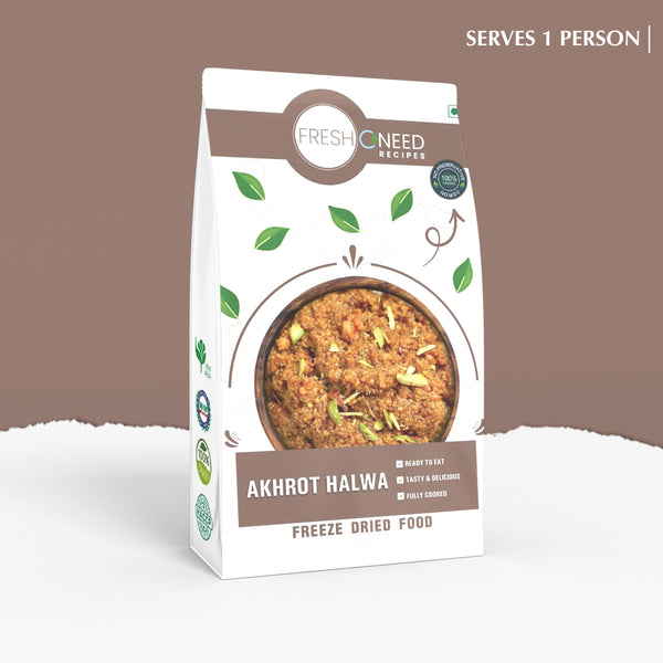 Buy Akhrot Halwa | Ready to eat freeze dried food by Freshoneed